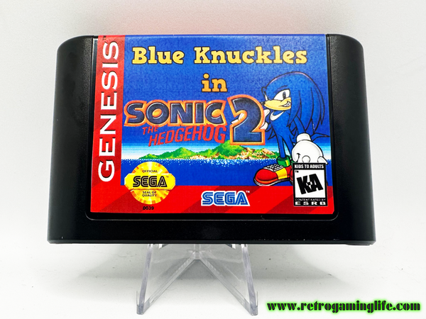 Blue Knuckles in Sonic the Hedgehog 2 Sega Genesis Repro Game Cart ...