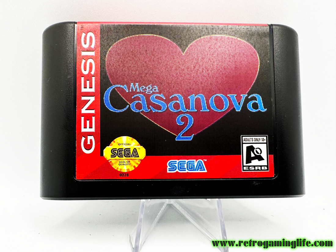 💘 Mega Casanova 2 (Sega Genesis Reproduction Cartridge) – RetroGamingLife